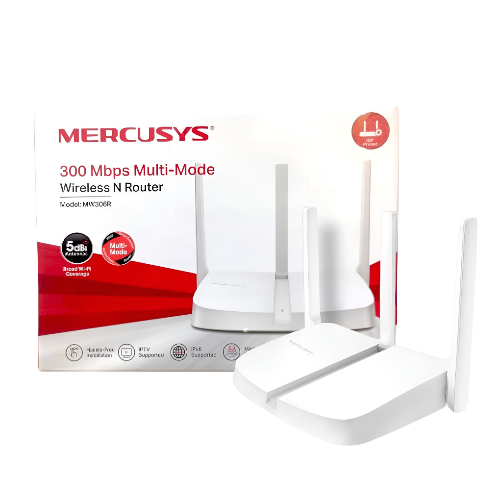 Jual Mercusys MW306R 300Mbps Multi-Mode Wireless N Router WiFi 3 Antena ...