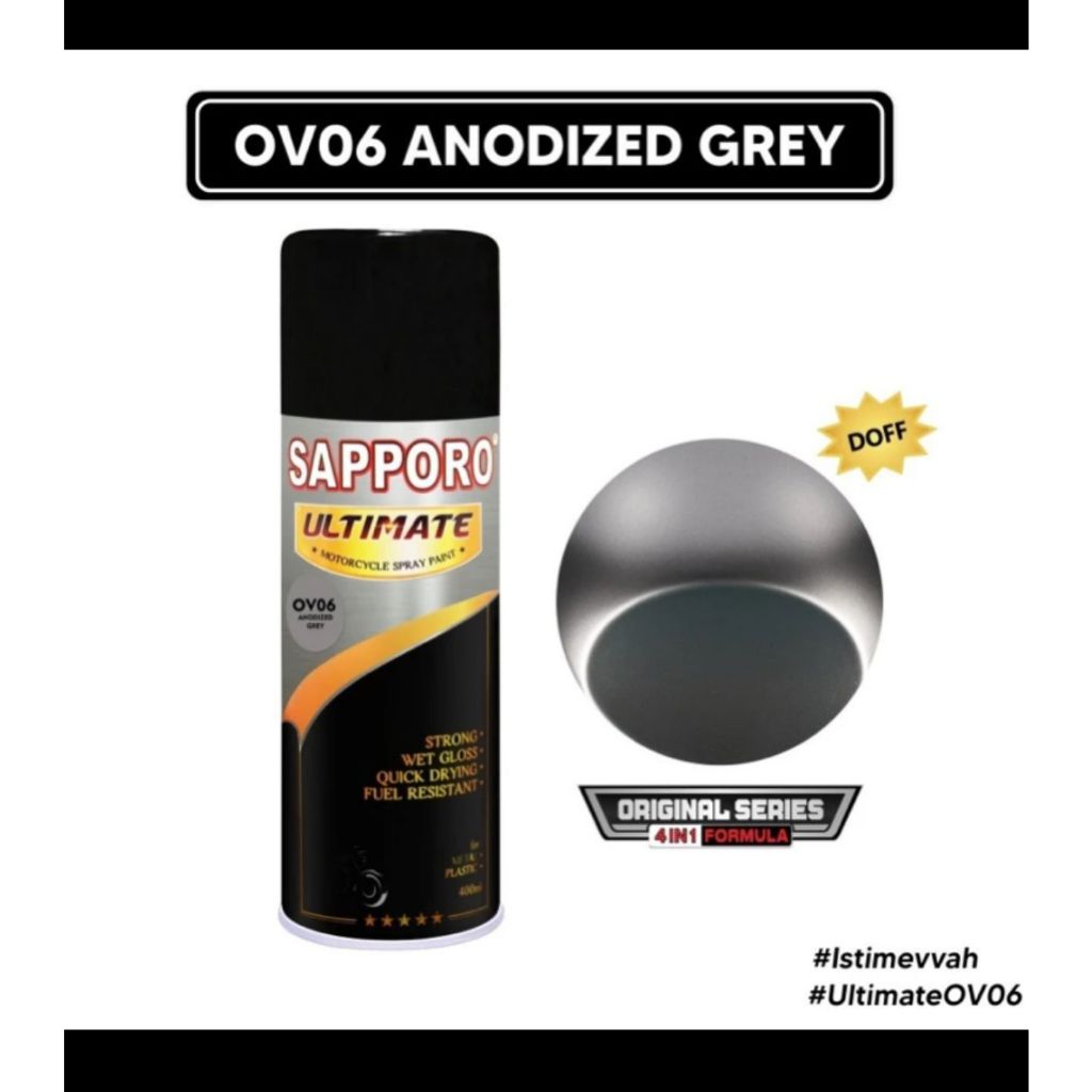 Jual Sapporo Ultimate OV06 Anodized Grey / Original Series 4in1 / cat ...