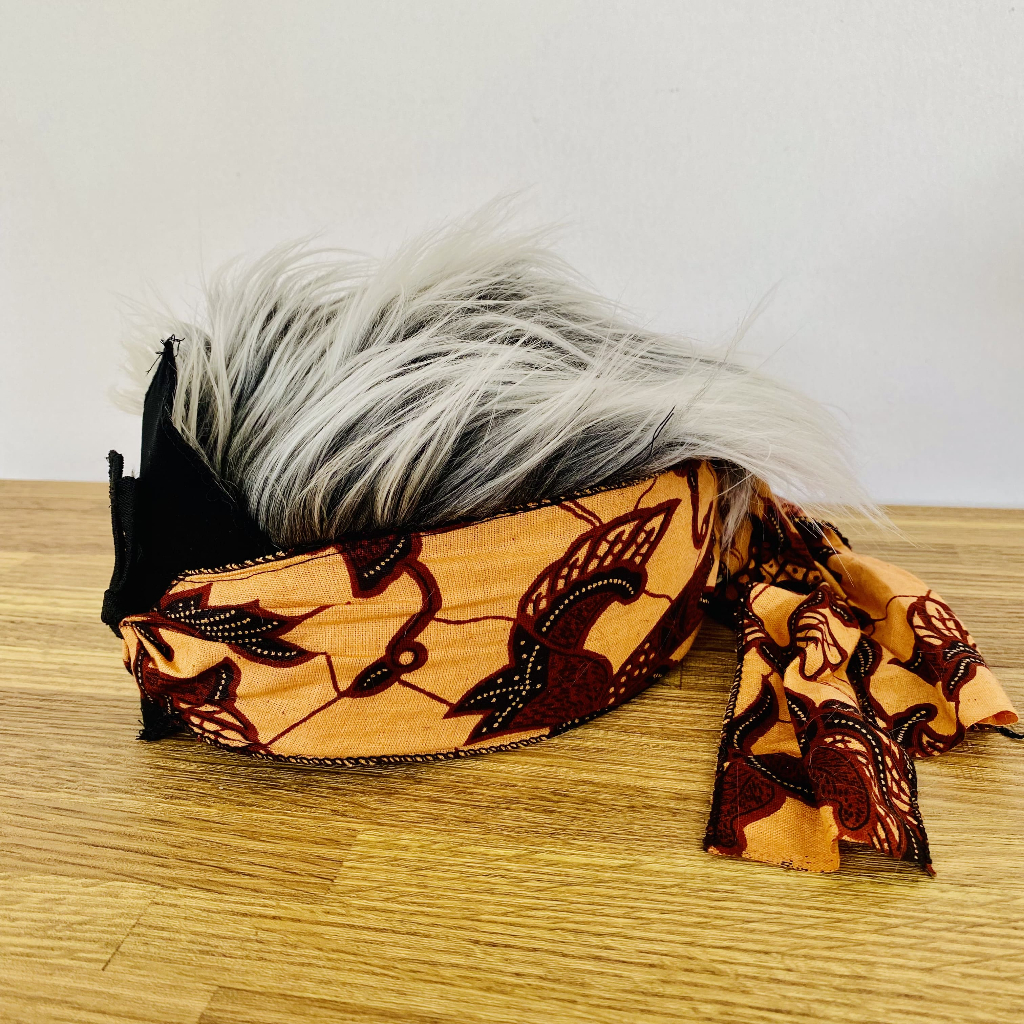 Jual Iket Kepala Sunda Rambut Palsu atau Udeng Jawa dengan Bahan ...