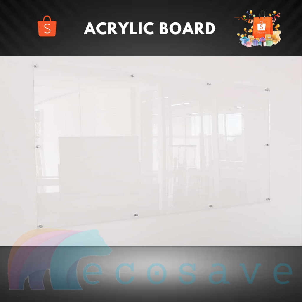 Jual Papan Tulis Akrilik Bening Whiteboard Acrylic Board White Board ...