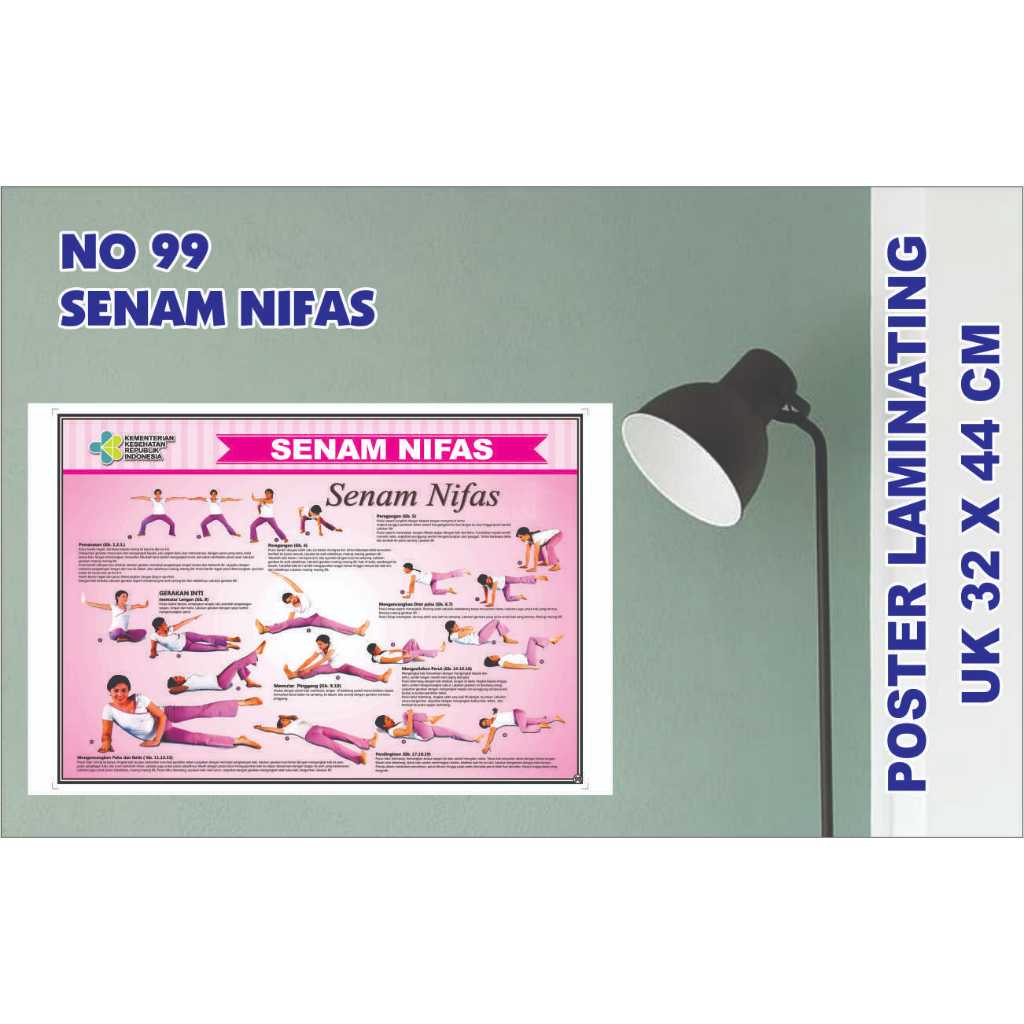 Jual POSTER DINDING KESEHATAN N0. 99 ( SENAM NIFAS ) | Shopee Indonesia