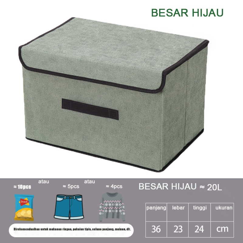 Jual Kotak Penyimpanan Serbaguna dengan tutup Storage Box 2 in 1 Tempat ...