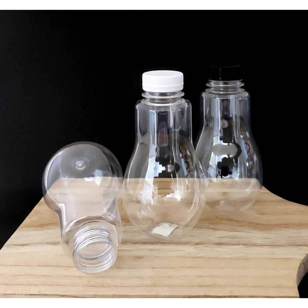 Jual Botol Plastik PET 250ml/isi 15pc Packaging Minuman/Kemasan 250ml/Botol Gendut/Botol Bohlam ...