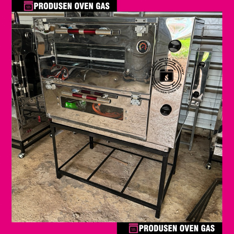 Jual OVEN GAS OTOMATIS MODEL CEKREK / MATIC UKURAN 90x55x70 CM | Shopee ...