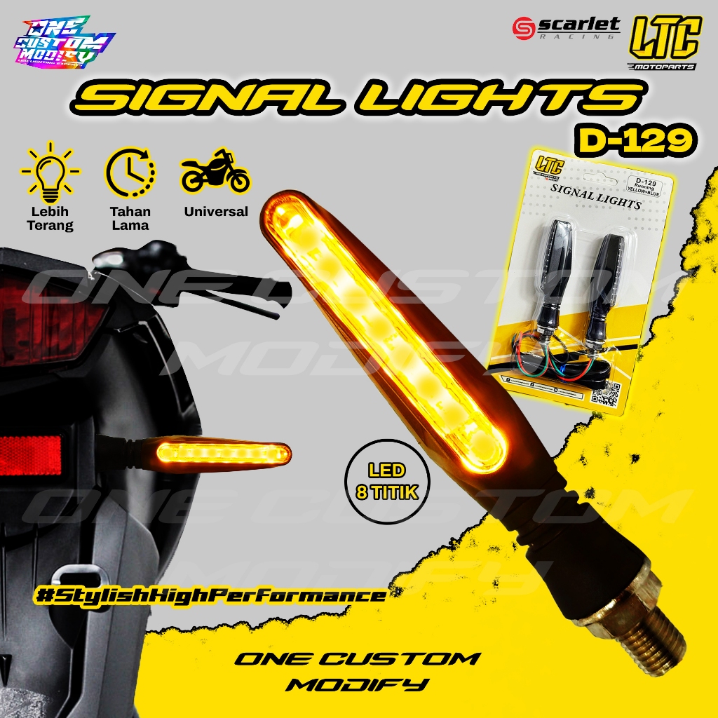 Jual Lampu Sen Sein LED Running Ltc Sign Signal Light Motor D129 ...