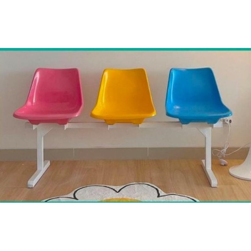 Jual PROMO.!!! KURSI FIBER ISI 3 FULL SET DUDUKAN BESI DAN FARIAN WARNA ...