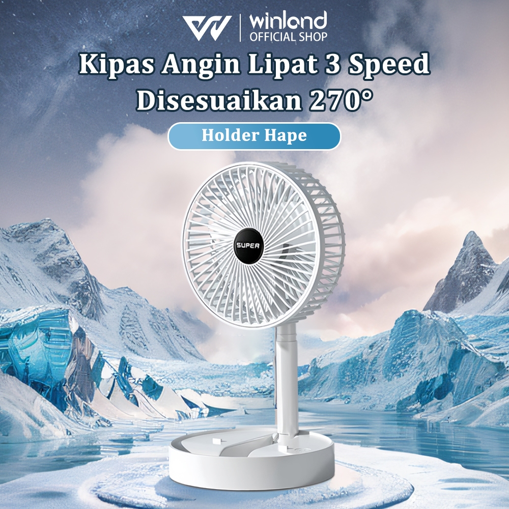 Jual [COD]WINLAND Kipas angin portable besar Kipas Lipat/kipas angin ...
