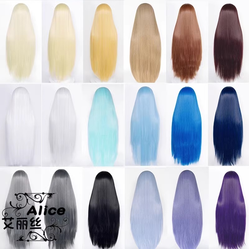 Jual WIG COSPLAY YWAILISI / ALICE BASE 100CM LURUS MULTI COLOUR ...
