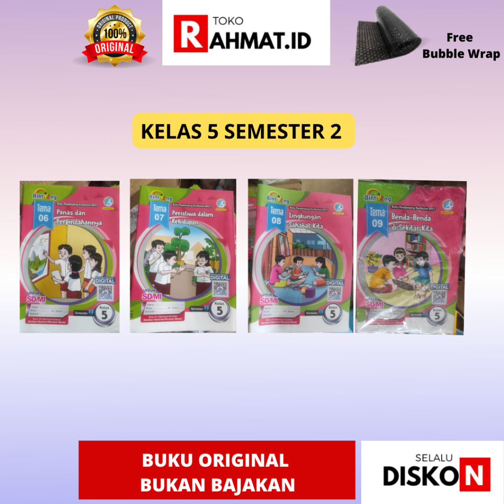 Jual LKS TEMA TEMATIK KELAS 5 TEMA 6 7 8 9 KELAS 5 SEMESTER 2 KURIKULUM ...