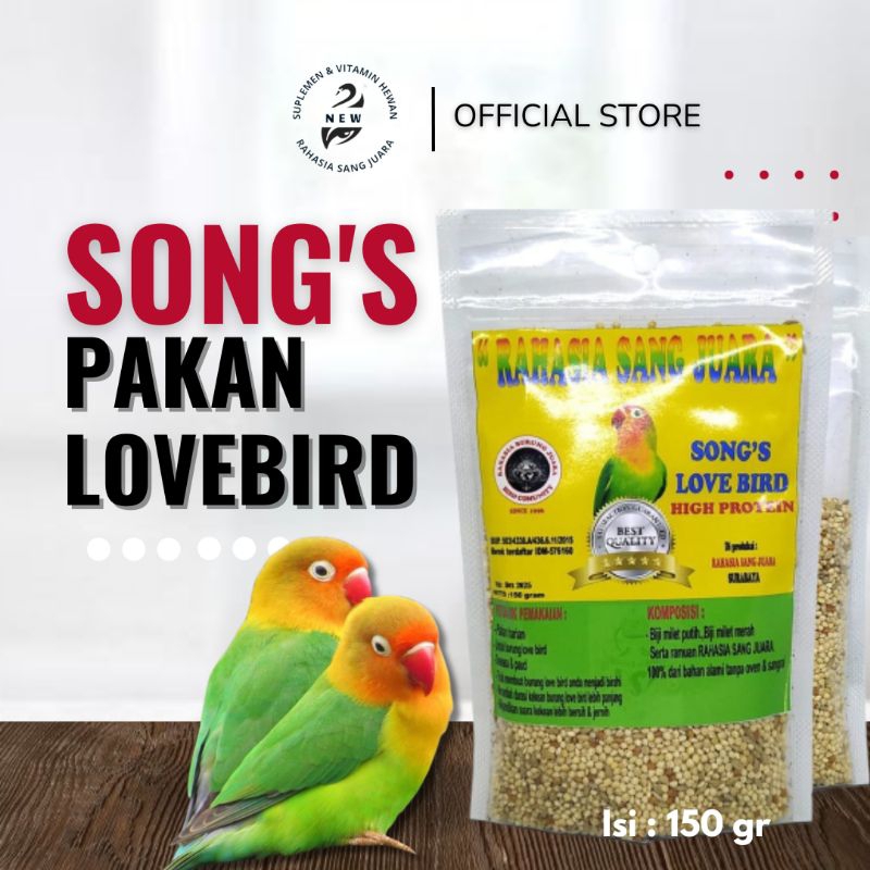 Jual PAKAN BURUNG LOVEBIRD GACOR FIGHTER LOMBA - Rahasia Sang Juara 150 ...