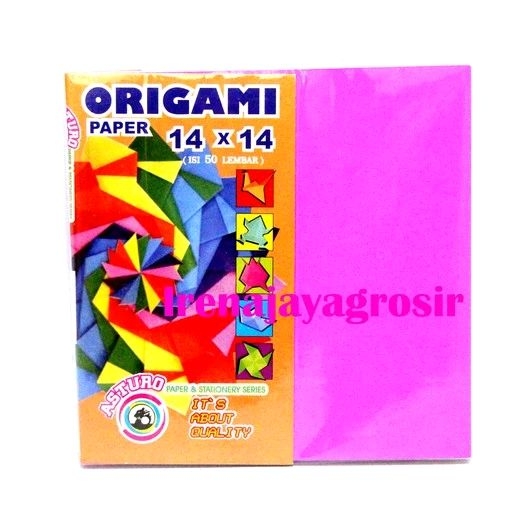 Jual (50 Lembar) ASTURO ORIGAMI 14x14 / KERTAS LIPAT UKURAN 14 x 14 ...