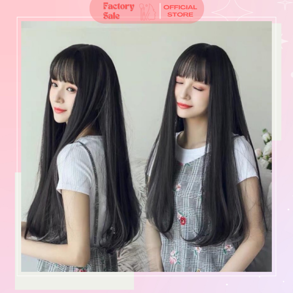 Jual Wig Full Lace Rambut Wanita Panjang Lurus Mid-hair / Wig Long ...