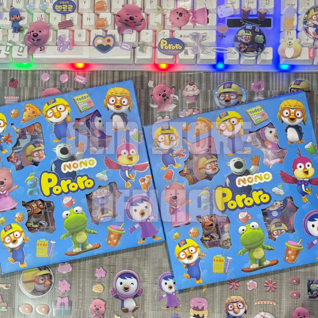 Jual Sticker Nono Karakter Kartun Pororo Stiker Lucu Viral Isi 100 ...