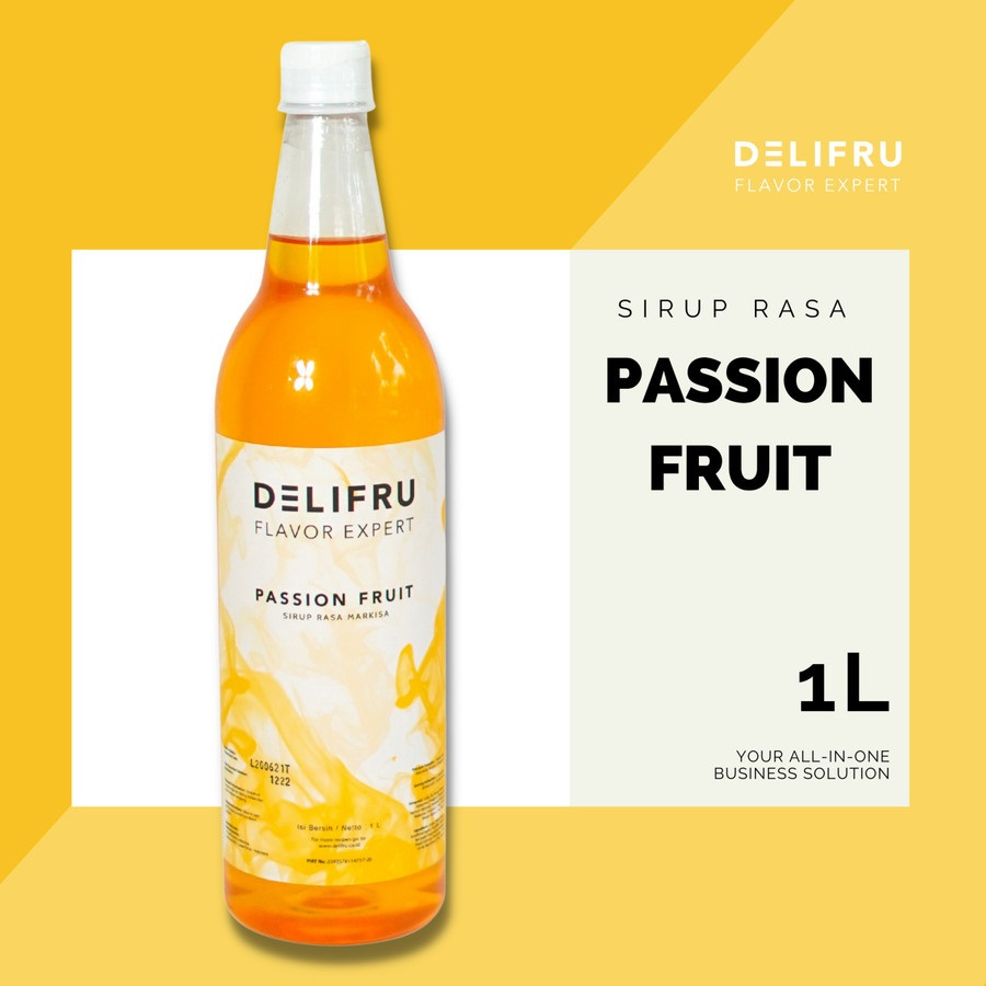 Jual Syrup Passion Fruit Delifru 1 Liter - Sirup Markisa Premium ...