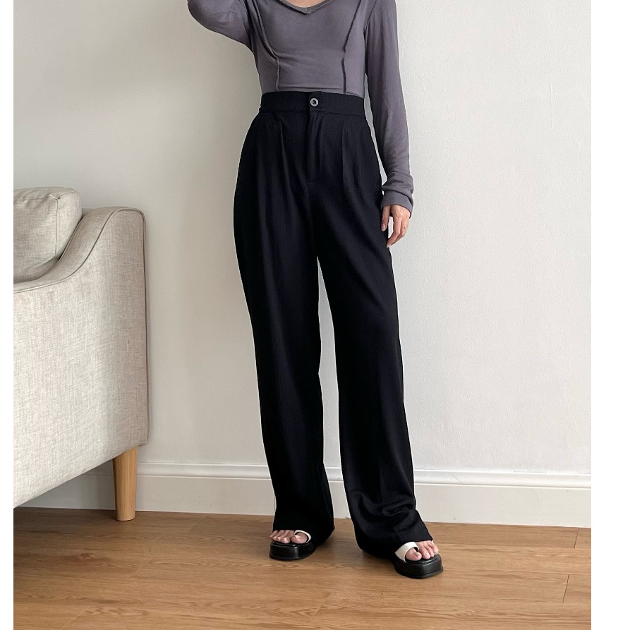 Jual Joyce Knit Loose Pants | Celana Knit Kulot Highwaist Wanita | C.1250A | Shopee Indonesia