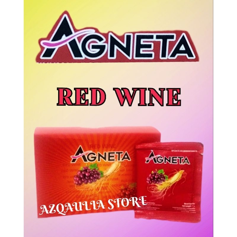 Jual Agneta red wine original 1 b0x (25 sachet ) | Shopee Indonesia