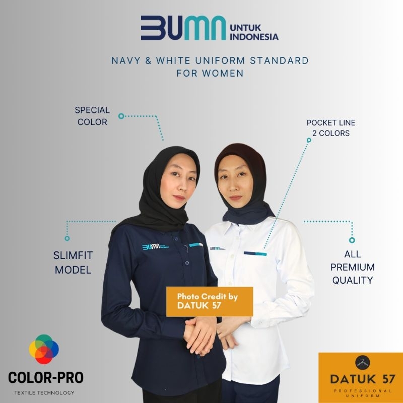 Jual International Quality : Seragam Kemeja BUMN Wanita Khusus Kluster ...