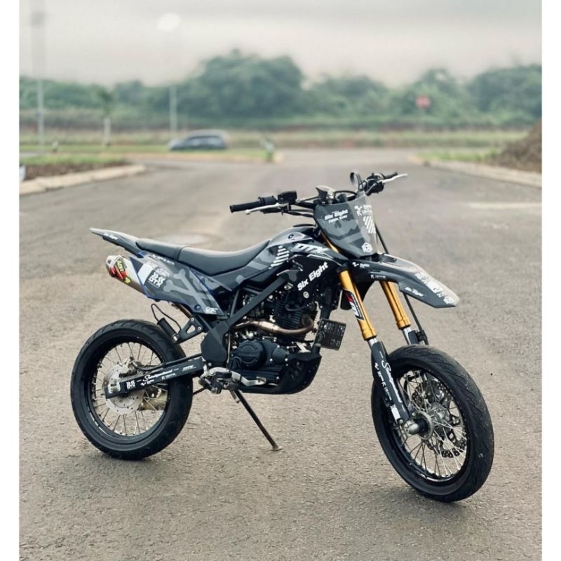 Jual Body set Dtracker new plus Spakbor depan crf 150l dan Papan nomor ...