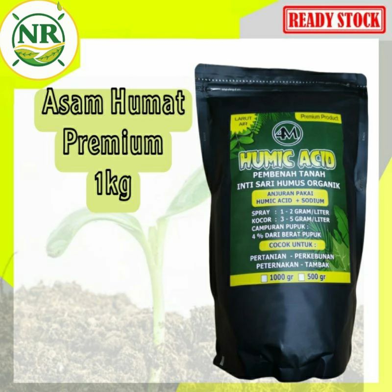 Jual Asam Humat 1kg Larut Dalam Air/ Humic Acid Original Serbuk/ Asam Humat AH-90/ Humic Acid ...