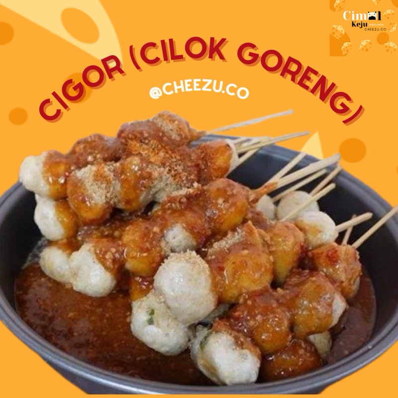 Jual CIGOR (CILOK GORENG) INCLUDE BUMBU KACANG DAN BUMBU TABUR KEMASAN ...