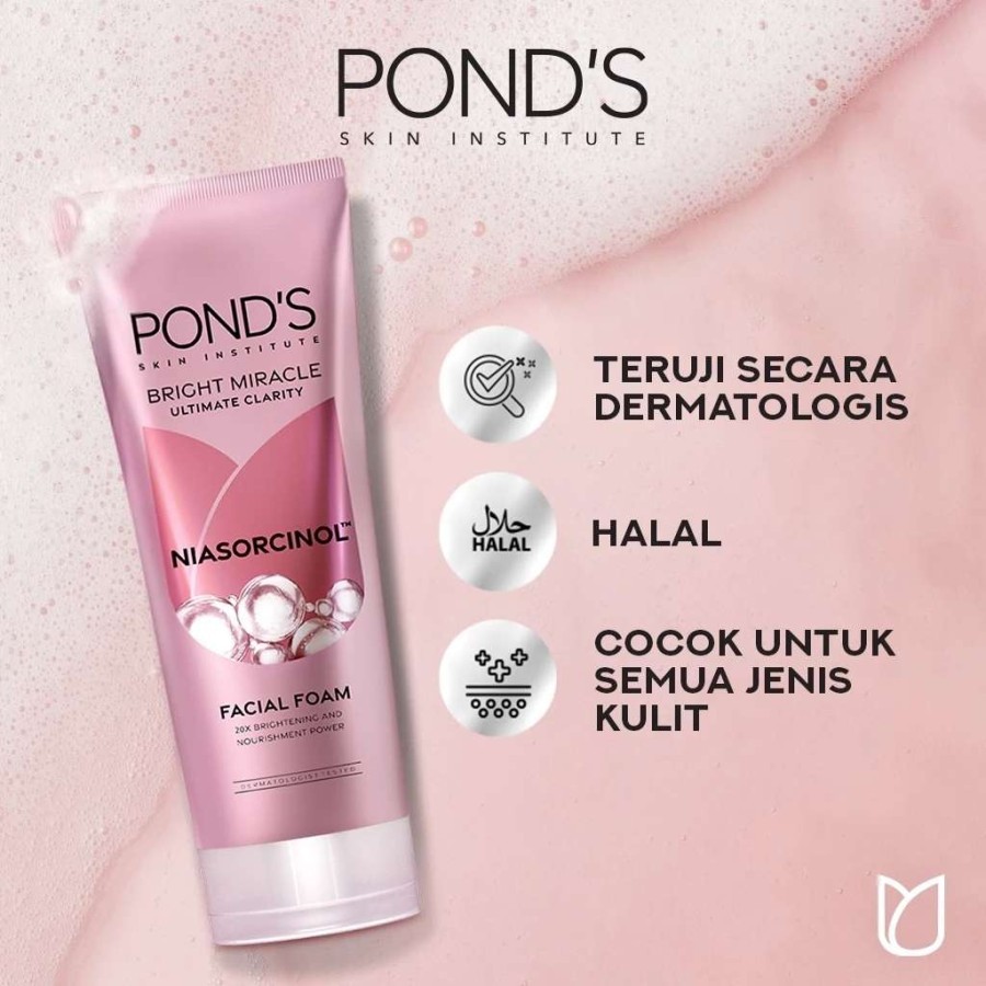 Jual Ponds Bright Beauty Serum Facial Foam 100gr / Biome 90gr | Shopee ...