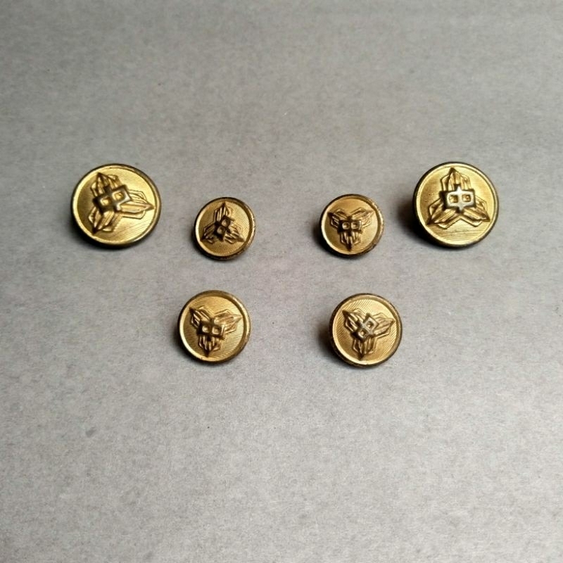 Jual Kancing jas logam emas ( satu set = 6 pcs ) | Shopee Indonesia