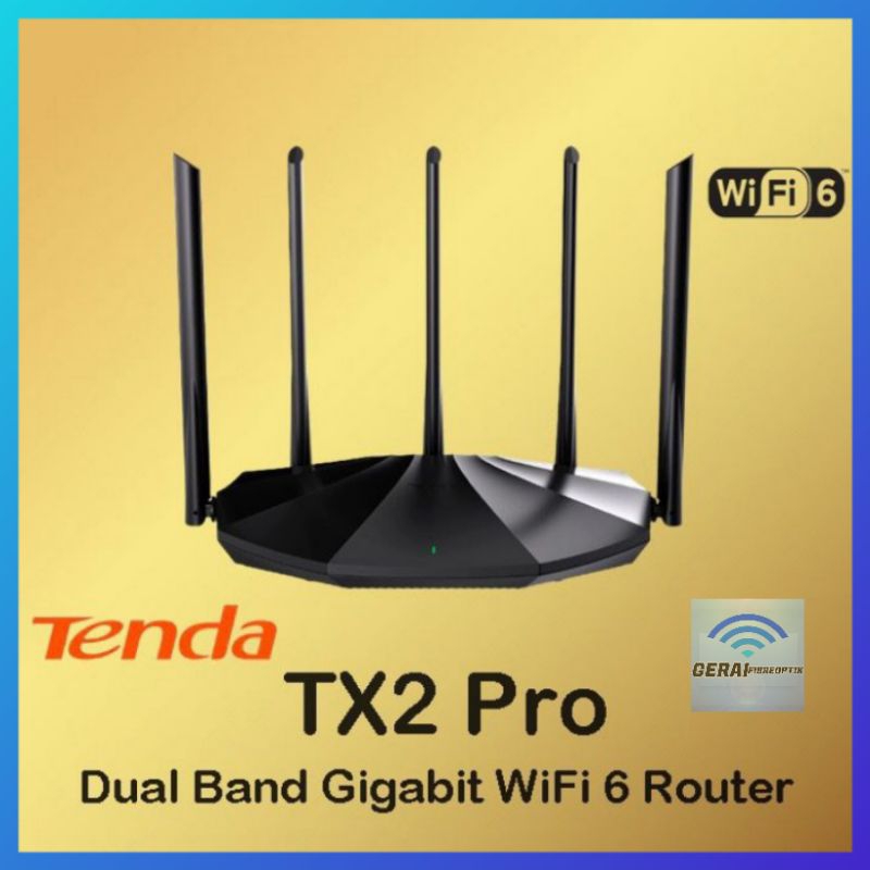 Jual Tenda TX2 Pro Dual-Band Gigabyte WiFi 6 Router TX2 Pro (GFO ...