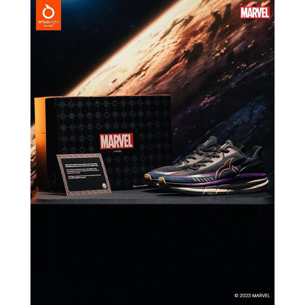 Jual ortuseight x marvel gauntlet infinity purple thanos sepatu running ...