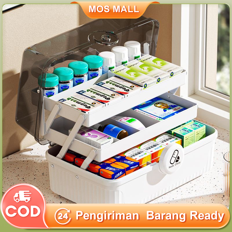 Jual 【Gratis Ongkir】MOS MALL Kotak Obat Penyimpanan Serbaguna ...