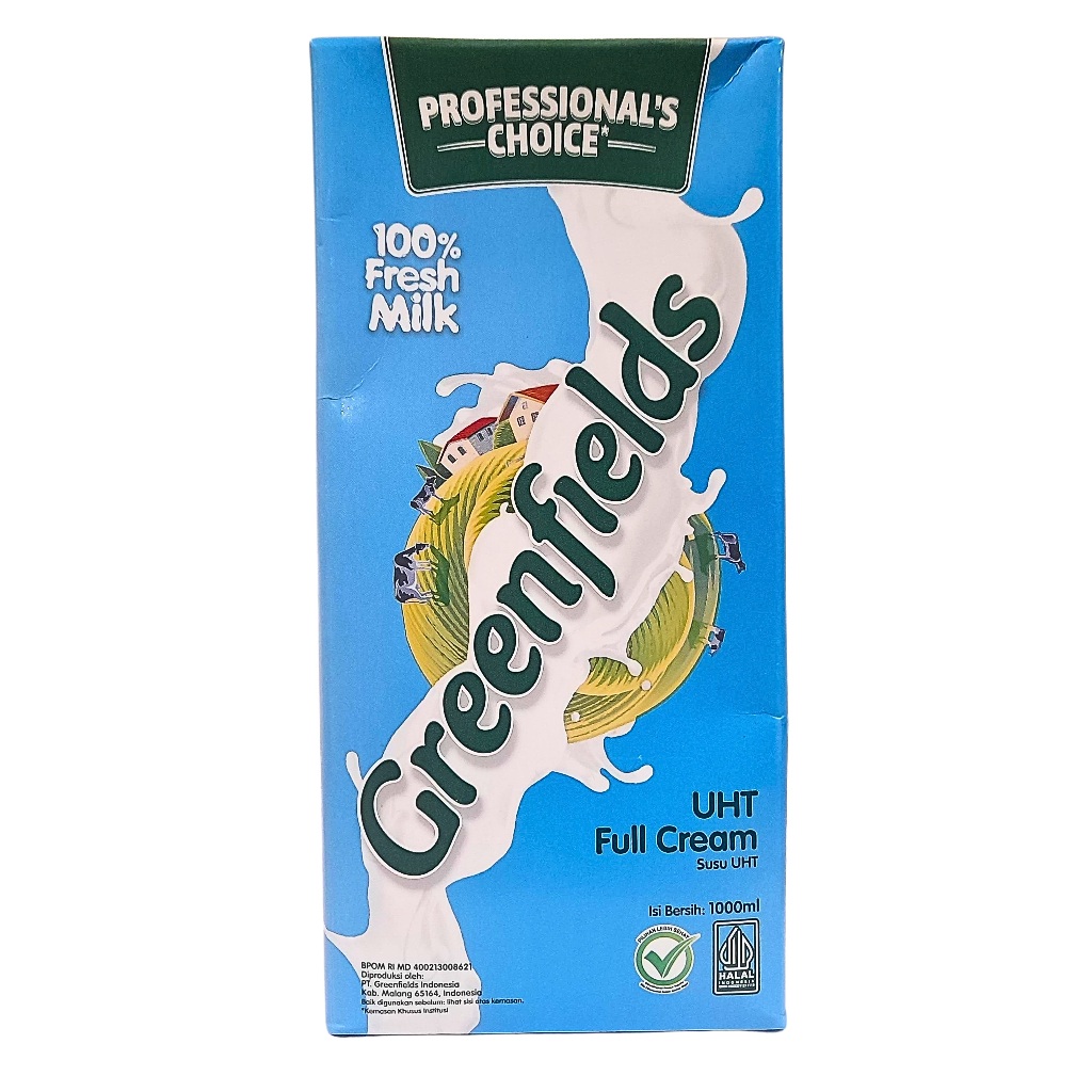 Jual Susu UHT Greenfields Full Cream 1L (1 Liter) 1000ml | Shopee Indonesia