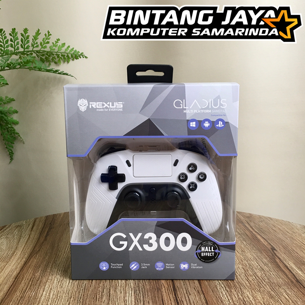Jual Gamepad Rexus GX300 Wireless Bluetooth PC Android PS4 V2 Hall ...
