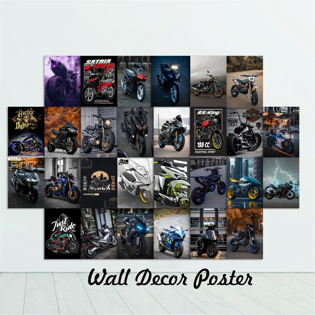 Jual WALL DECOR POSTER HIASAN DINDING CARS & MOTORS WALLPAPER/ HIASAN ...