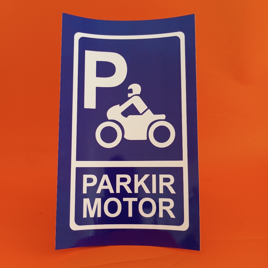 Jual Stiker Area Parkir Motor/ Stiker Parkir Umum/ Stiker Vinyl/ Stiker ...