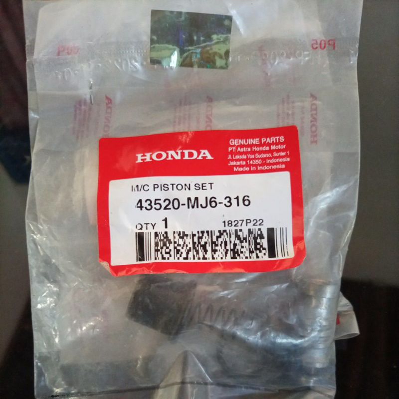 Jual 43520-MJ6-315 43520-MJ6-316 PISTON SET MASTER CYLINDER | Shopee ...