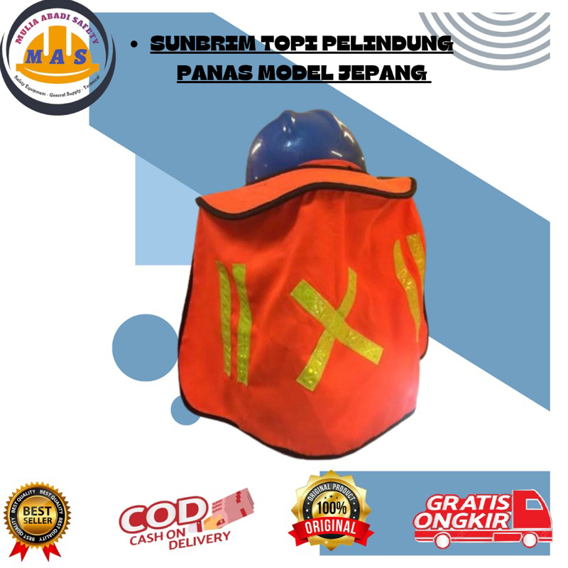 Jual SUNBRIM / TOPI Pelindung Panas Model Jepang / SAFETY SUNBRIM ...