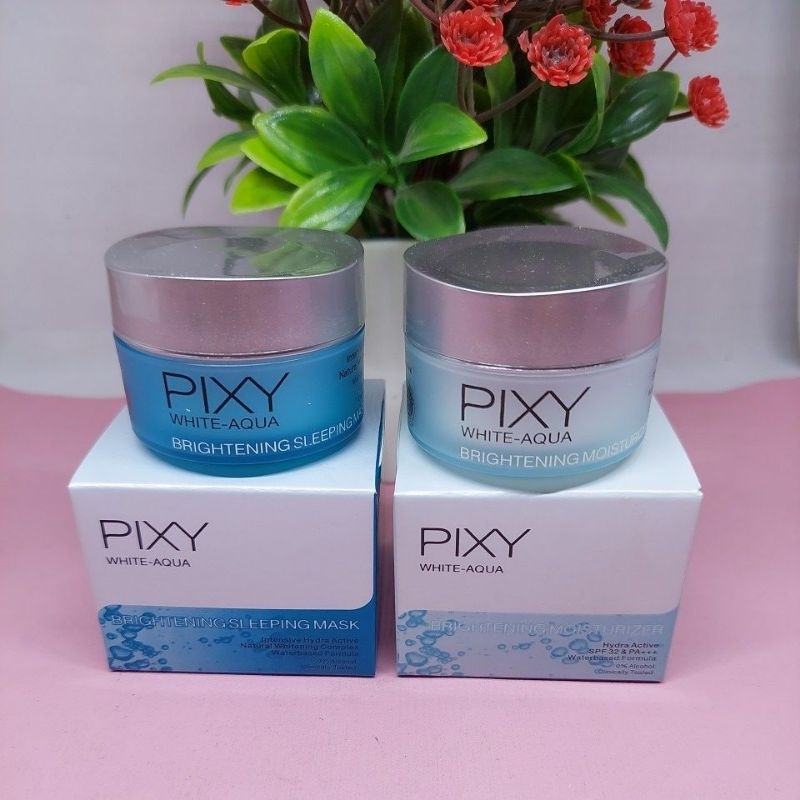 Jual PROMO PAKET PIXY BRIGHTENING MOIST+SLEEPING MASK (KECIL)2 BARANG ...