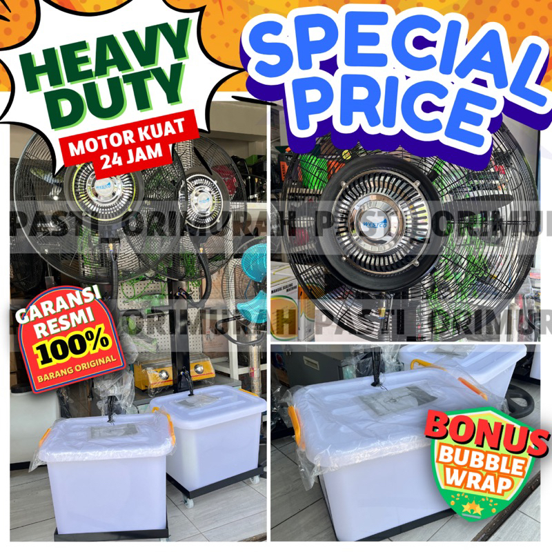Jual blower misty cool 26 inch inci 26" 26in kipas embun water fan air ...