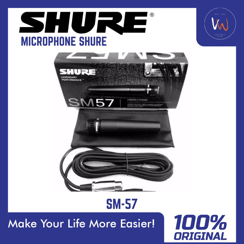 Jual Mic Shure SM-57 / Mic Kabel / Mic Shure | Shopee Indonesia