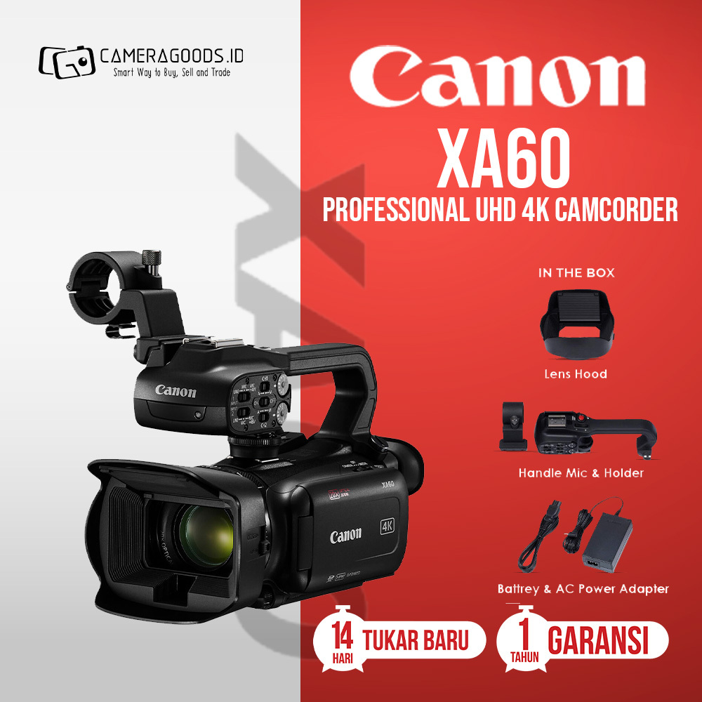 Jual Canon XA60 Compact Professional UHD 4K Camcorder XA 60 XA-60 - 013803350104 | Shopee Indonesia
