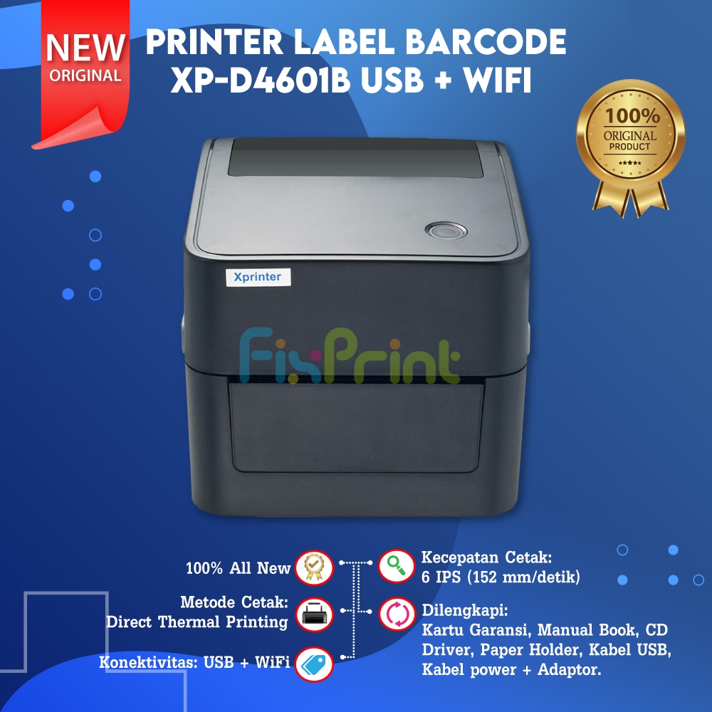 Jual PRINTER BARCODE /CETAK RESI SHOPEE XPRINTER XP-420B XP-4601B Label ...