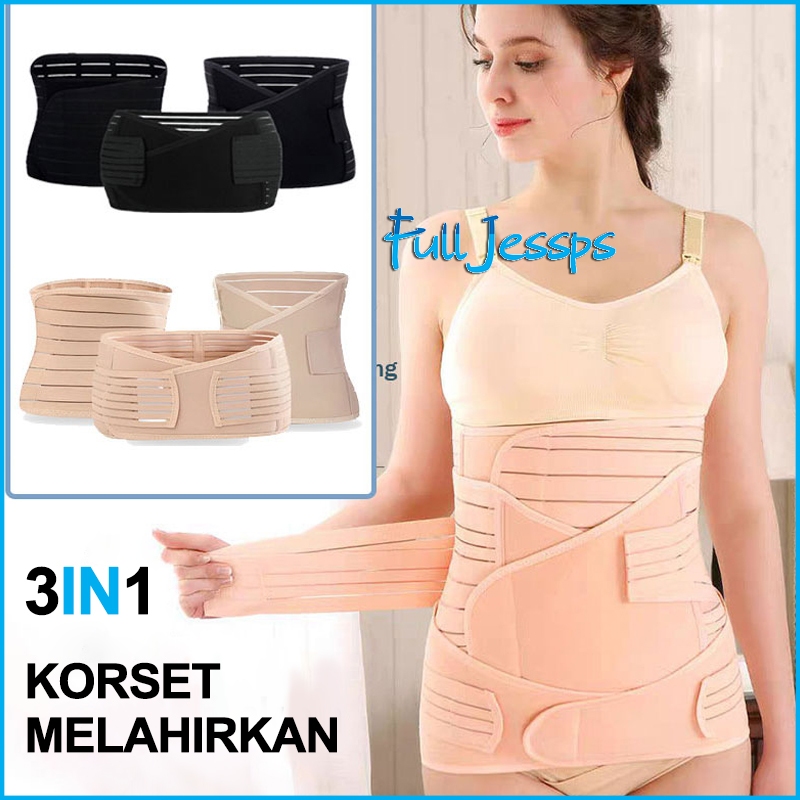 Jual 3 in 1 korset pelangsing korset pasca melahirkan Korset Melahirkan ...