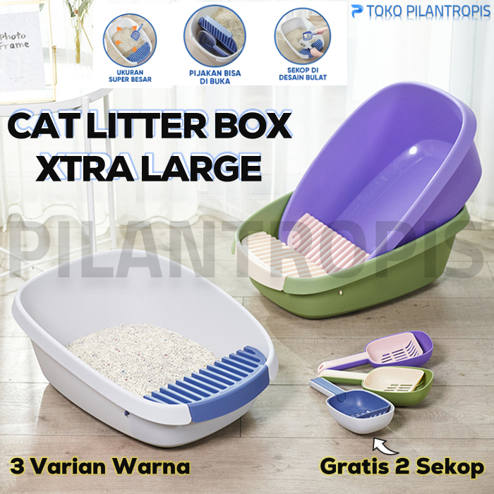 Jual LITTER BOX KUCING JUMBO TEMPAT PUP KUCING LITER BOX KOTAK BAK ...
