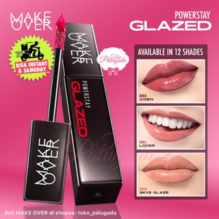 Jual MAKE OVER Powerstay Glazed Lock Lip Pigment - MakeOver Glazed ...