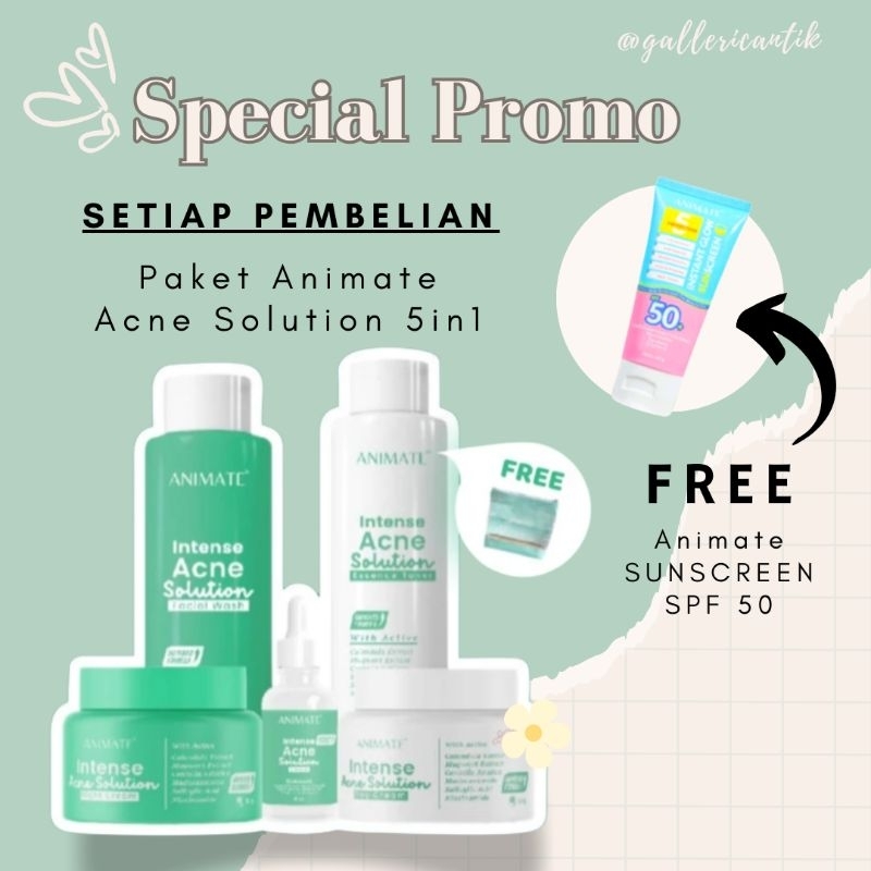 Jual Animate Paket Skincare 5in1 Series | Shopee Indonesia