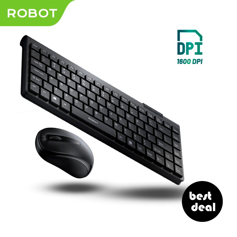 Jual Robot KM3500 Portable Wireless Keyboard + Mouse Combo Kit Bundle ...