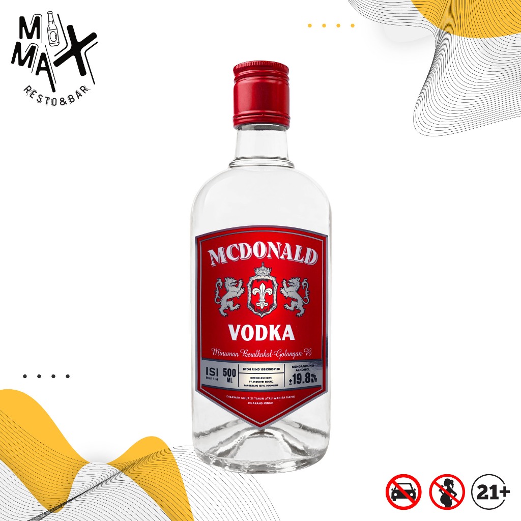 Jual Vodka McDonald 500ml | Shopee Indonesia