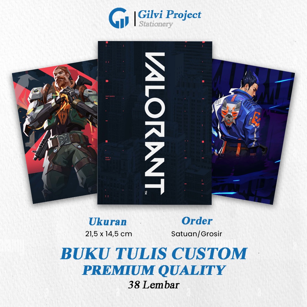 Jual Buku Tulis Valorant [A] / Buku Tulis Sekolah / Buku Tulis Catatan ...