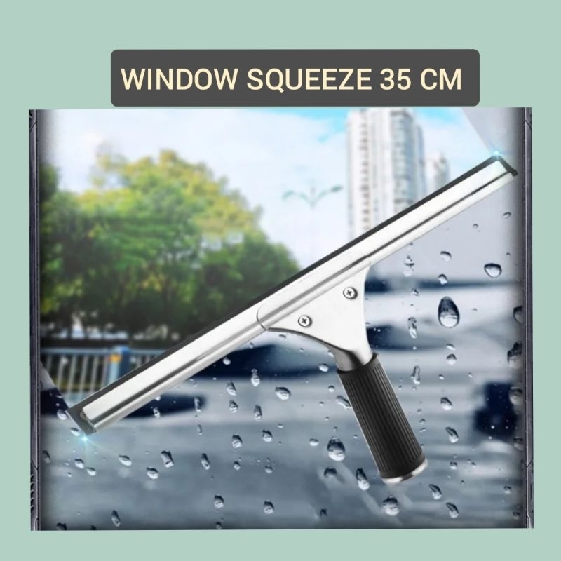 Jual Window squeegee /alat pembersih kaca gedung ukuran 35 cm | Shopee ...