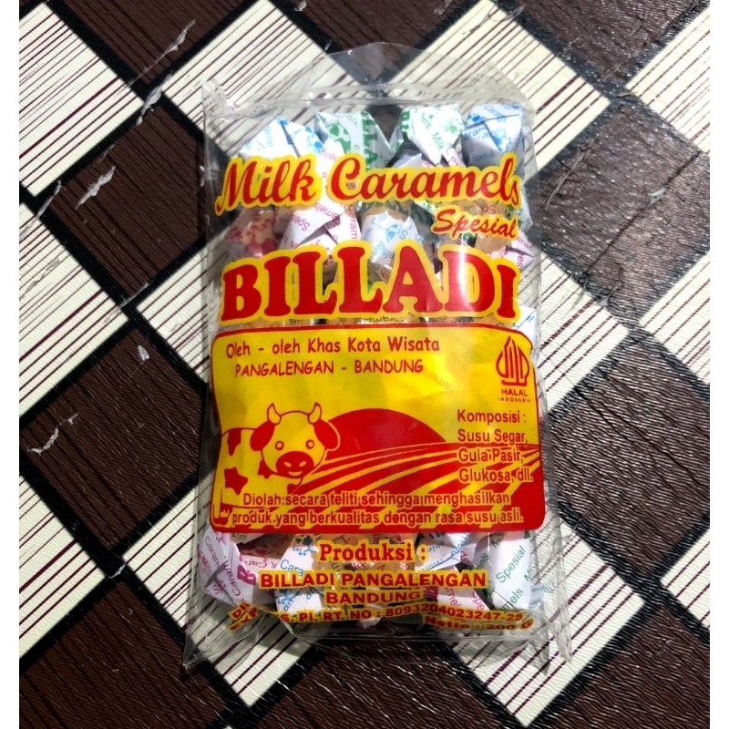 Jual permen susu caramel milk 200g original Billadi khas pangalengan ...