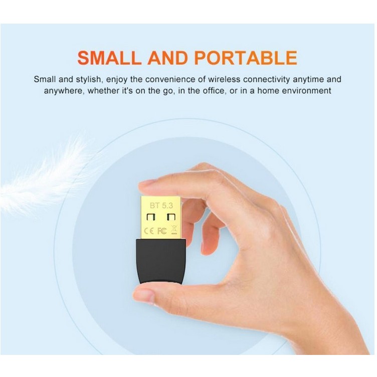 Jual Usb bluetooth dongle 5.3 mini reciever-transmitter 3Mbps realtek ...